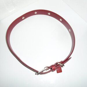 Coach | Dog | New Vintage Y2k Coach Red Smooth Leather Grommet Square ...